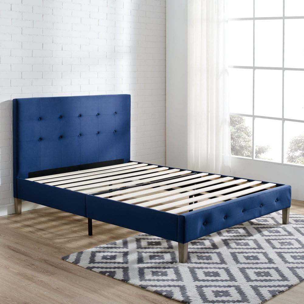 FULL SEATTLE UPHOLSTERED PLATFORM BED, SAPPHIRE - Imperial Mattress ...